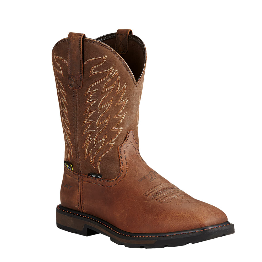 Men's Groundbreaker Metguard Steel Toe Work Boot by Ariat