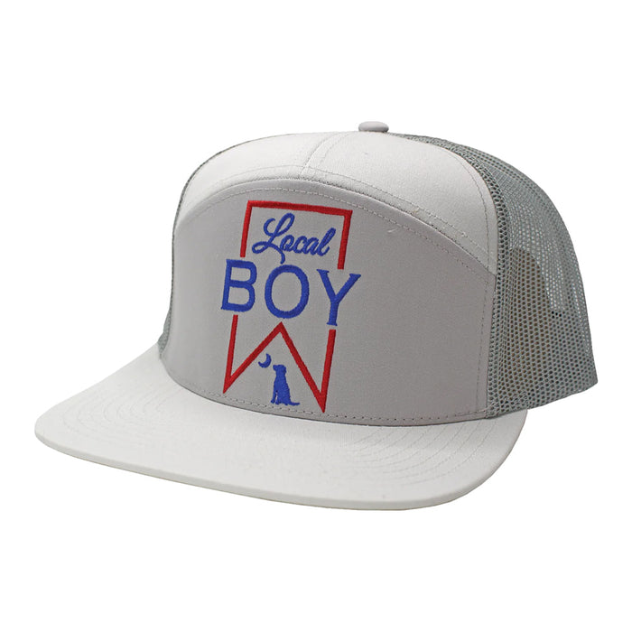 Ultra Local White Fog 7 Panel Cap by Local Boy Outfitter