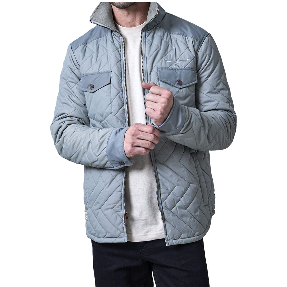 Quilted Skink Men's Jacket In Sage by Kimes Ranch